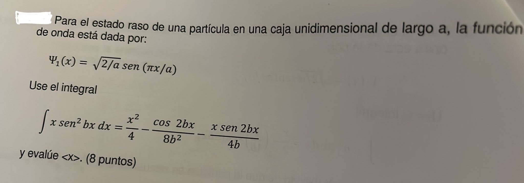 Solved Para el estado raso de una partícula en una caja | Chegg.com