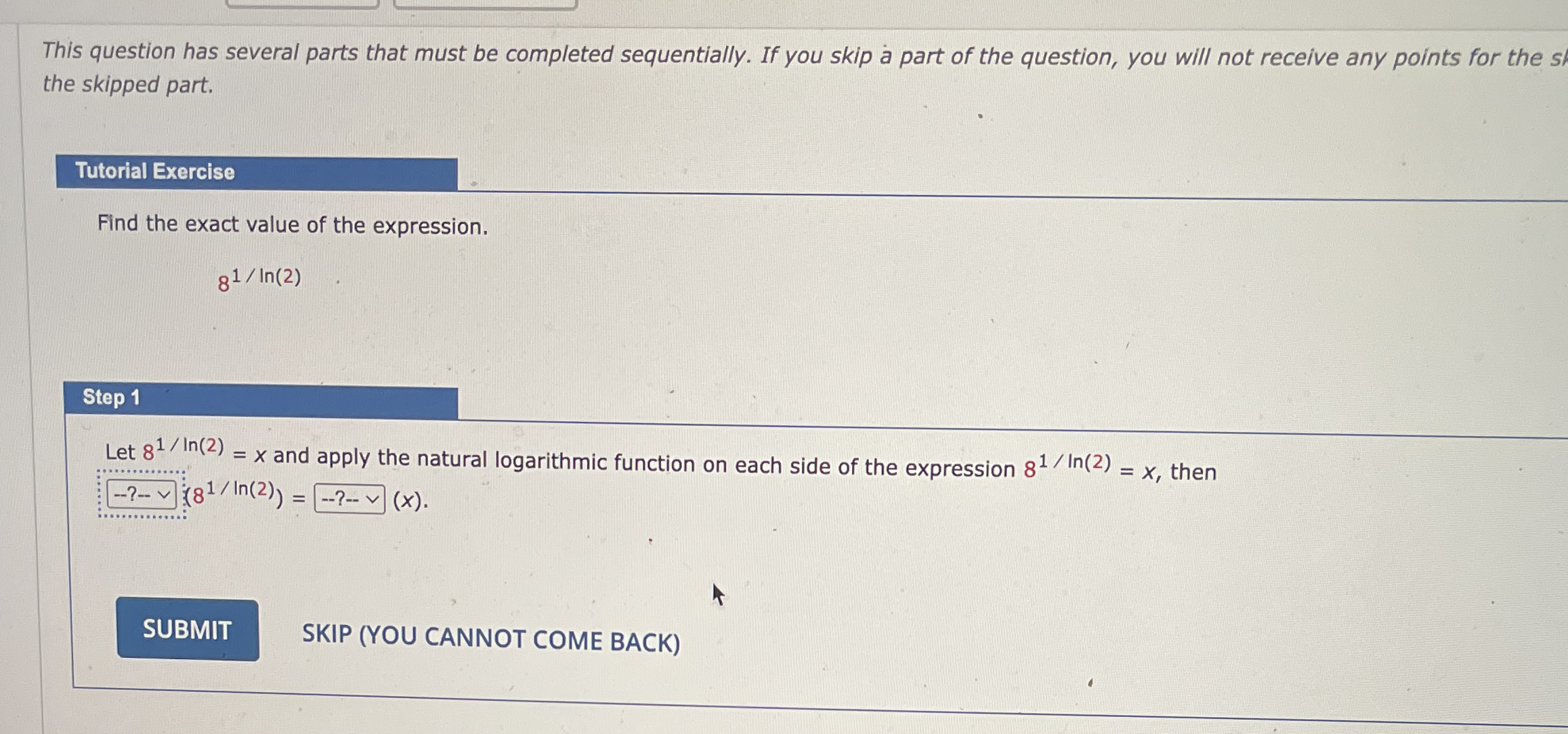Solved This question has several parts that must be | Chegg.com