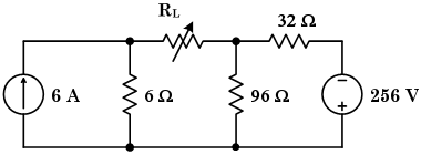 Solved Given: The circuit shown above has a variable load | Chegg.com