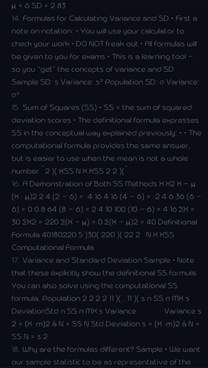 Variability 1. VARIABILITY Behavioral Statistics | Chegg.com
