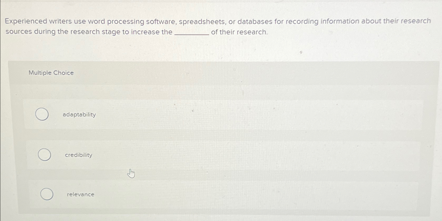 Solved Experienced writers use word processing software, | Chegg.com