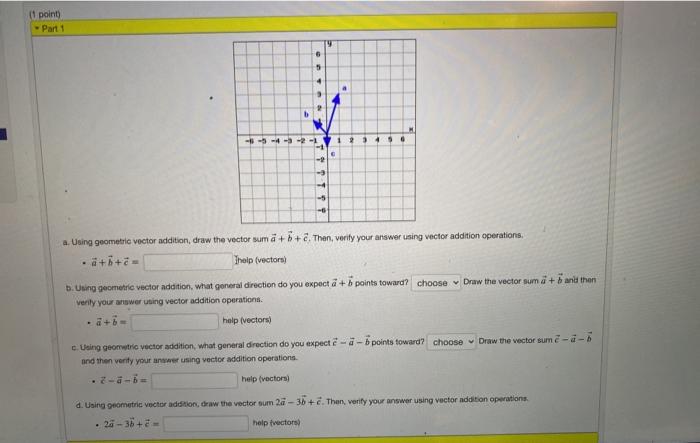 Solved (1 point) Part 1 V 6 ------ - a. Using geometric | Chegg.com
