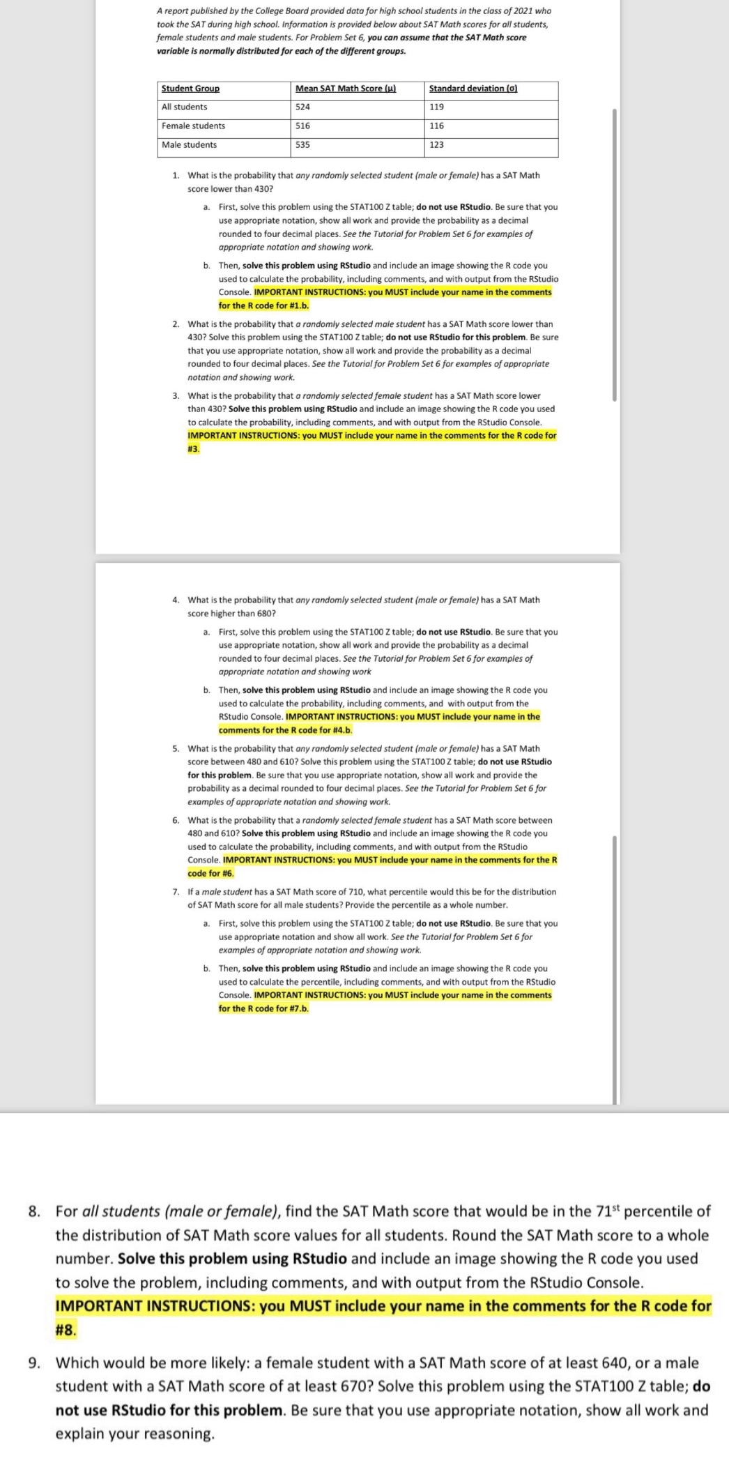 Solved Ignore the questions that talk about Rstudio (the | Chegg.com