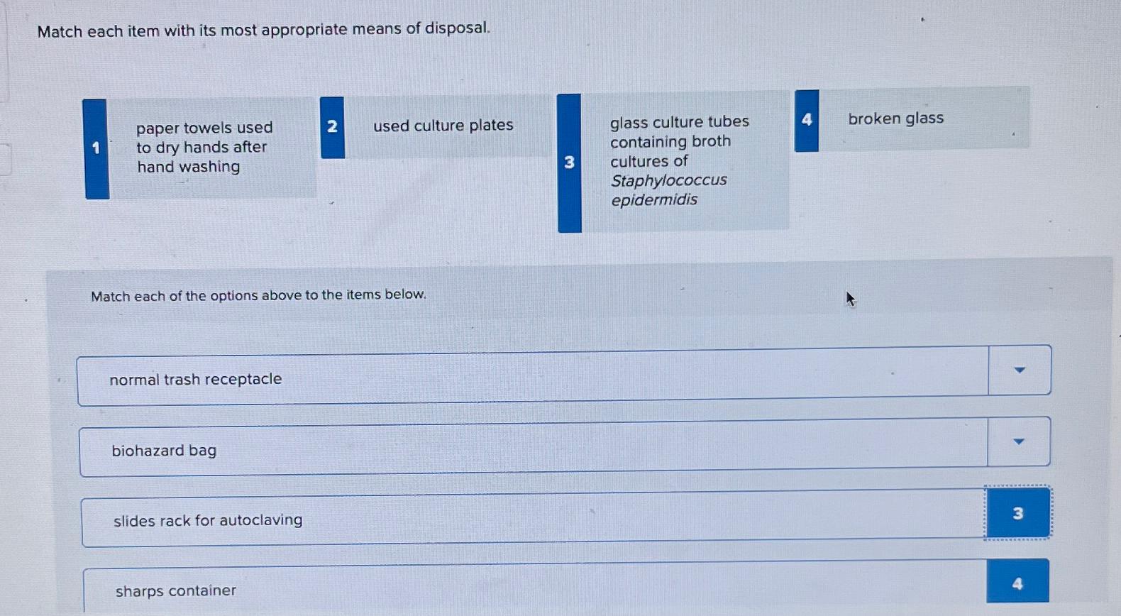Solved Match each item with its most appropriate means of | Chegg.com