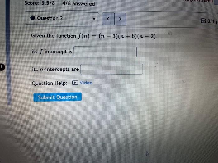 Solved f(x)=3x3−x2−2x+4x3+2Given the function | Chegg.com