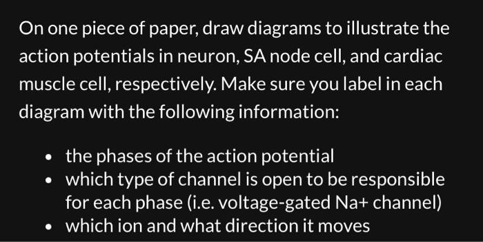 On one piece of paper, draw diagrams to illustrate | Chegg.com