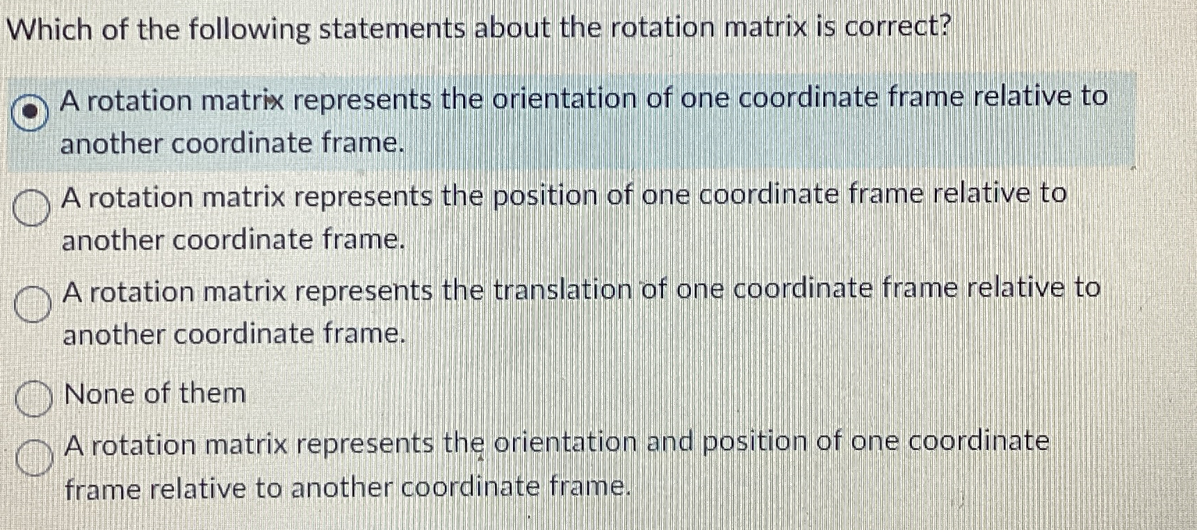 Solved Which of the following statements about the rotation | Chegg.com