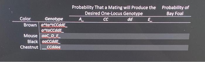 Solved \begin{tabular}{cc} Allele & Frequency \\ \hline A & | Chegg.com