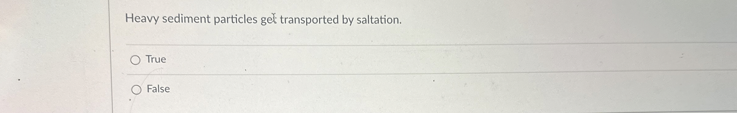 Solved Heavy sediment particles gef transported by | Chegg.com