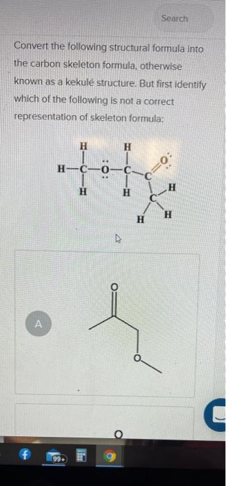 Solved Search Convert the following structural formula into | Chegg.com