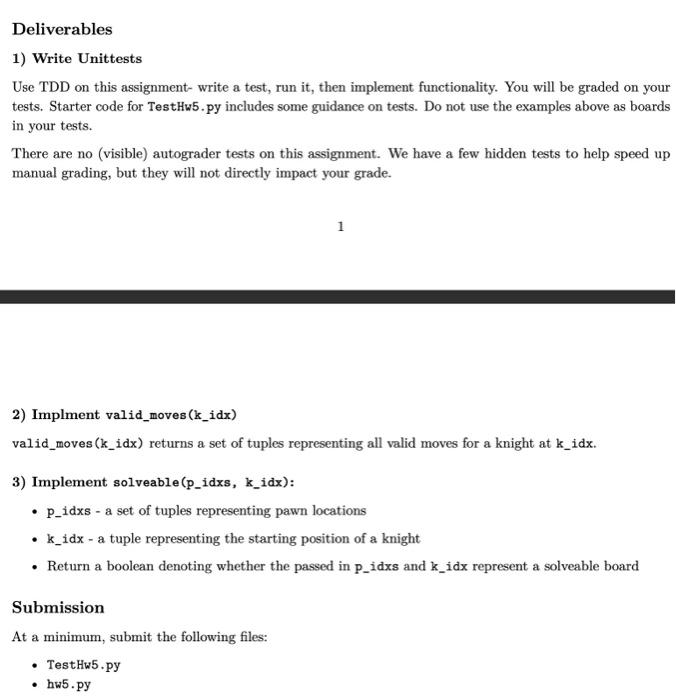 Solved Use recursion to determine if a knight starting in a | Chegg.com