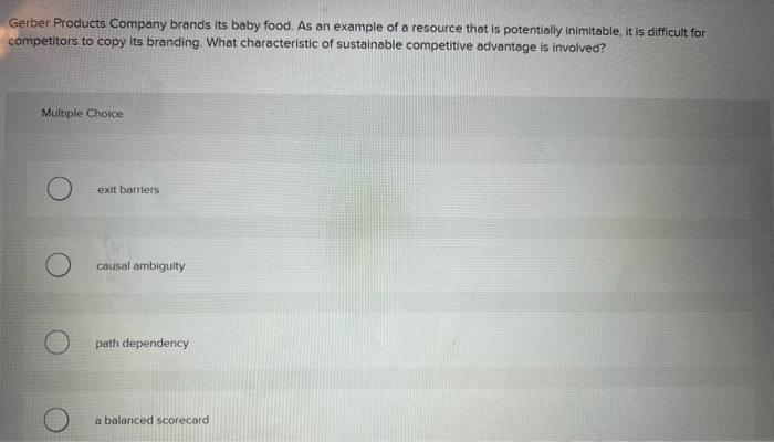 Solved Tangible resources are more difficult for competitors | Chegg.com