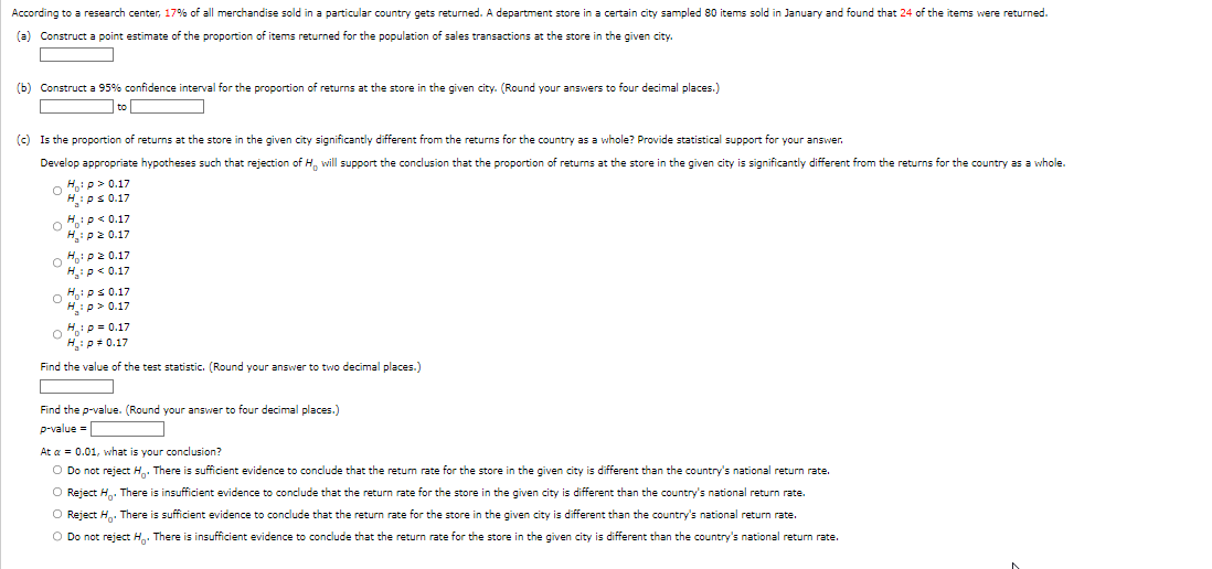 Solved (a) ﻿Construct a point estimate of the proportion of | Chegg.com