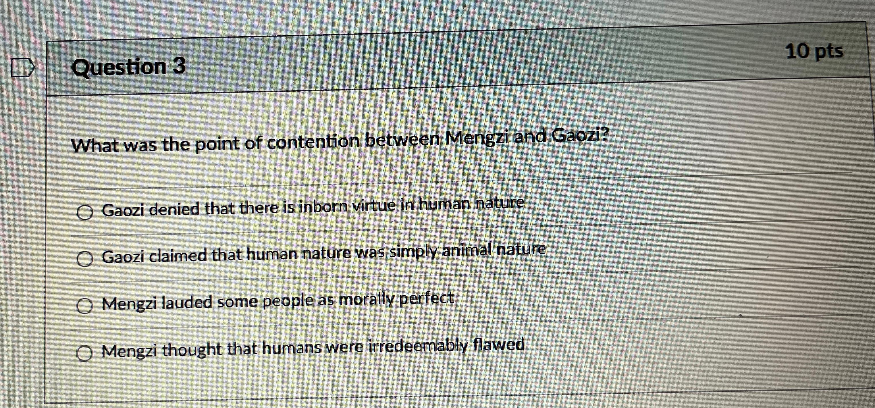 Solved Question 310ptsWhat was the point of contention | Chegg.com