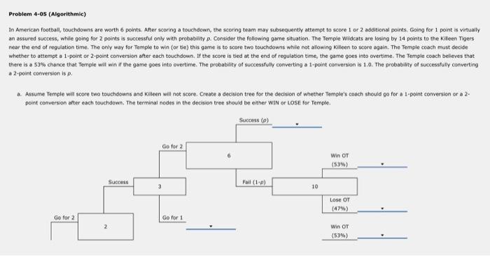 Solved Problem 4-05 (Algorithmic) a 2 -point comversion is | Chegg.com