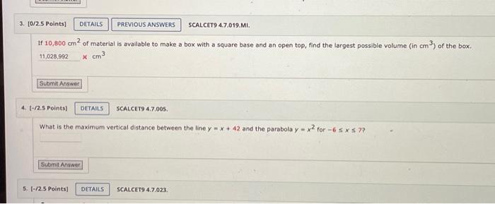 Solved If 10,800 cm2 of material is avalable to make a box | Chegg.com