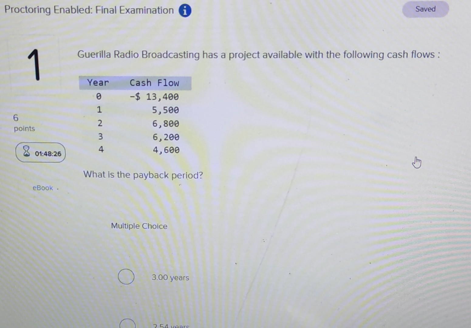 Proctoring Enabled: Final Examination (i 1 Guerilla | Chegg.com
