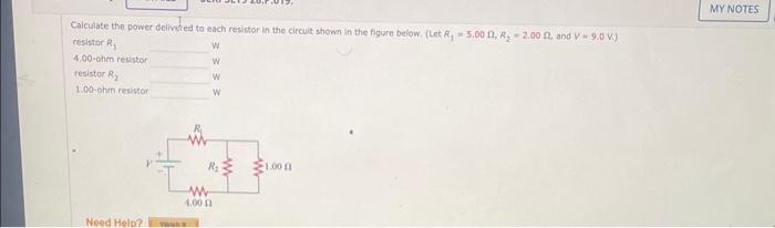Solved Calculate the power delivered to each resistor in the | Chegg.com