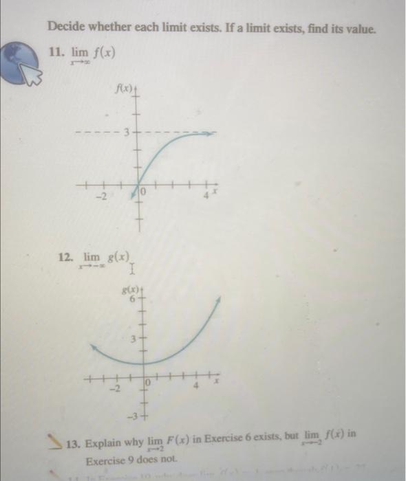 Solved Decide whether each limit exists. If a limit exists, | Chegg.com