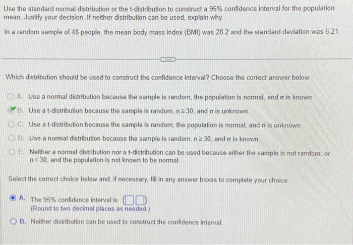 Solved Use the standard normal distribution or the | Chegg.com