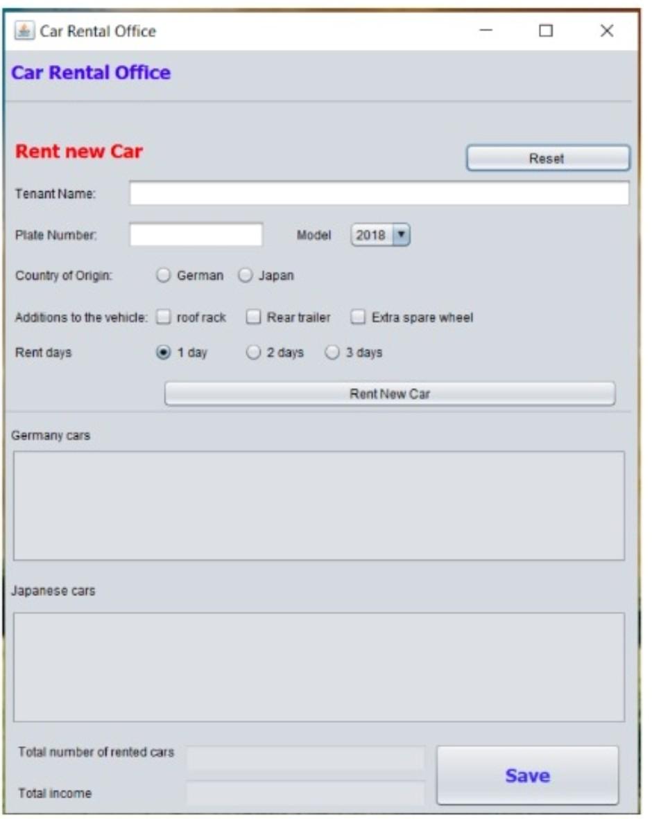 Solved Car Rental Office 1 x Car Rental Office Rent new Car | Chegg.com
