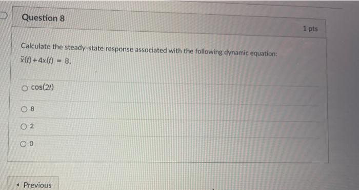 Solved Calculate the steady-state response associated with | Chegg.com