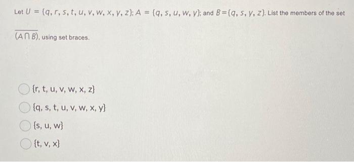 Solved Discrete Mathematics. List members of the sets below | Chegg.com