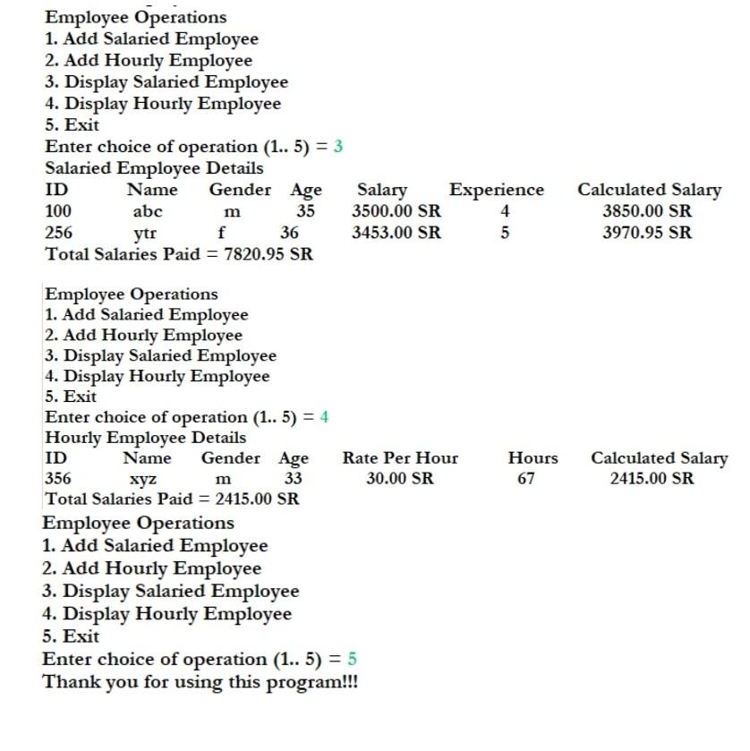 Solved 1. Write JAVA application as per class diagram and | Chegg.com