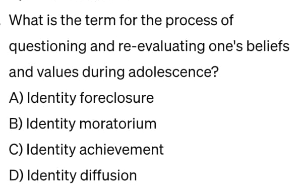 Solved What is the term for the process of questioning and | Chegg.com
