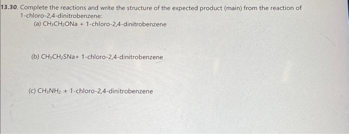 Solved 3.30. Complete the reactions and write the structure | Chegg.com