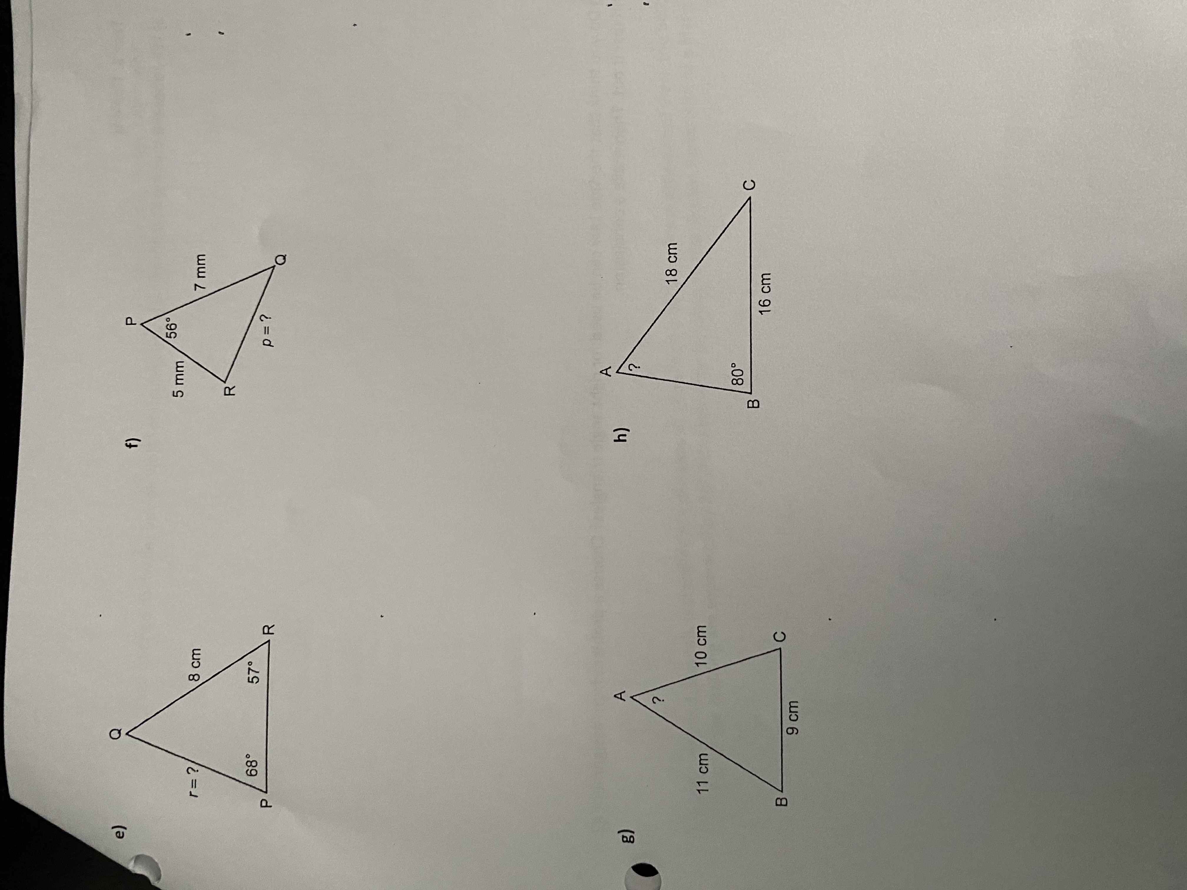 Solved Calculate the measure of the indicated side or angle | Chegg.com