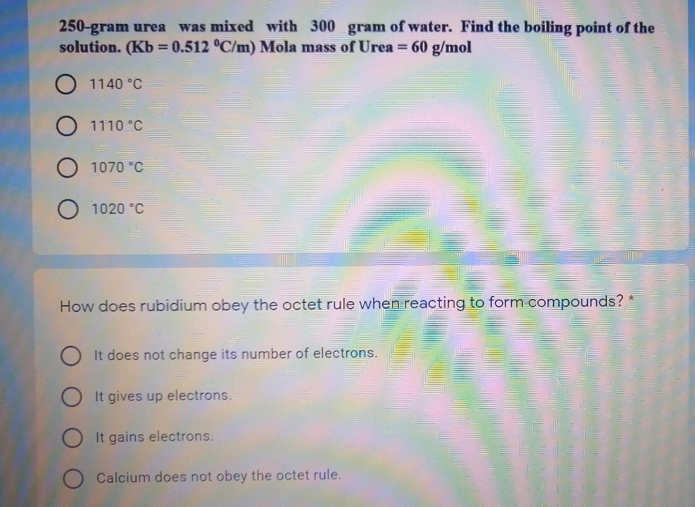 Solved 250-gram urea was mixed with 300 gram of water. Find | Chegg.com