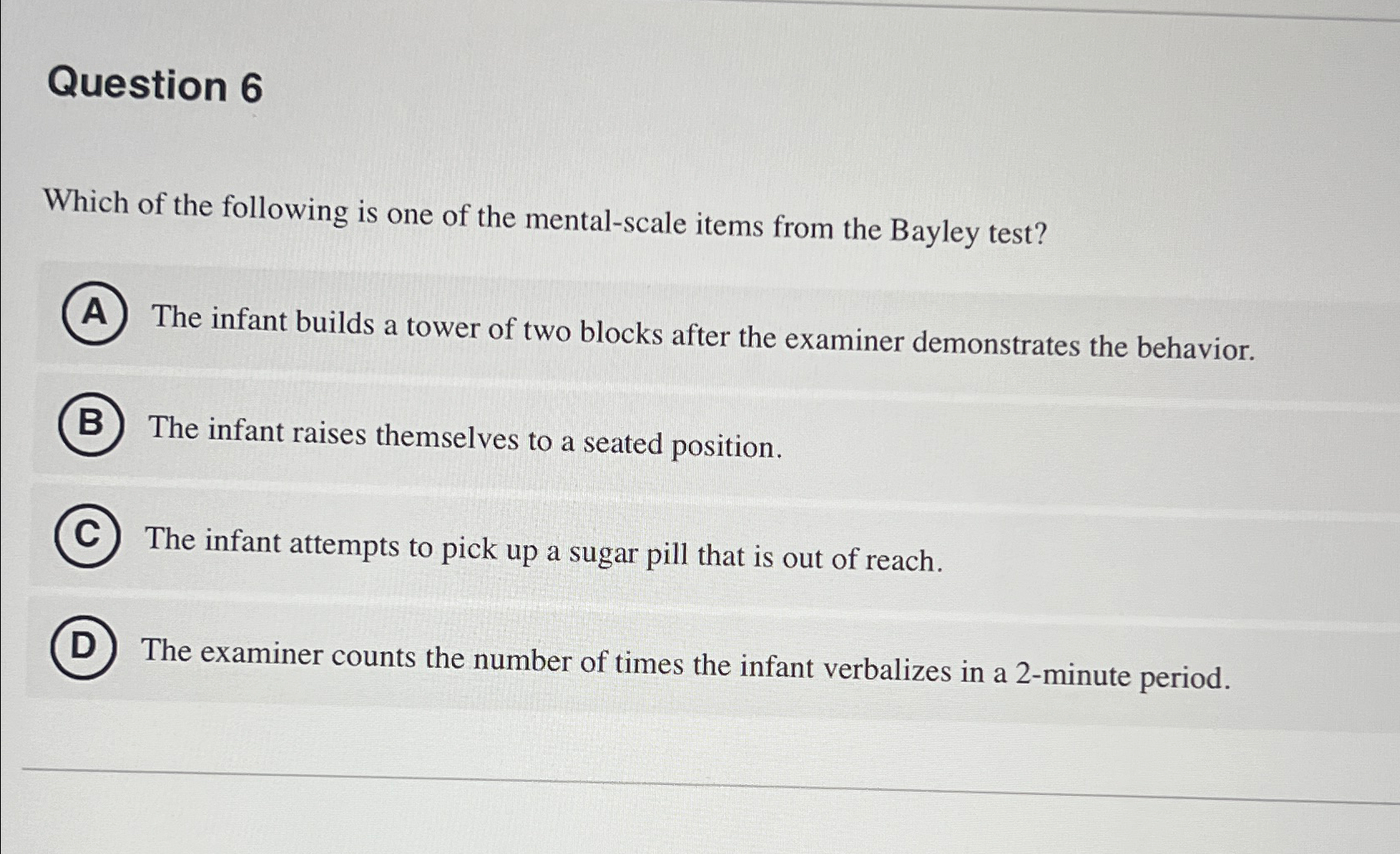 Solved Question 6Which of the following is one of the | Chegg.com