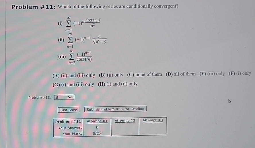 Solved Problem #11: Which of the following series are | Chegg.com