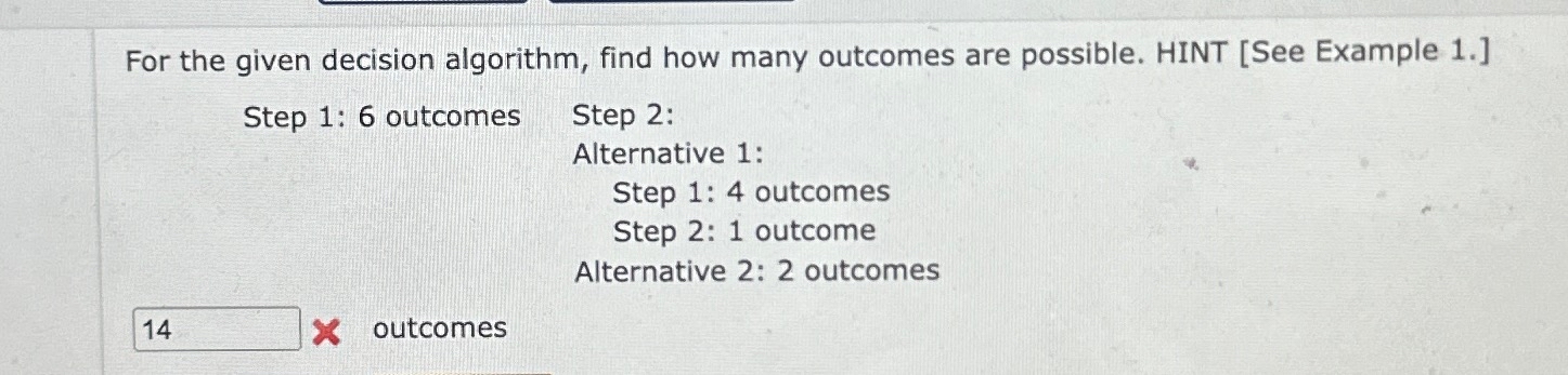 Solved For The Given Decision Algorithm Find How Many 9902