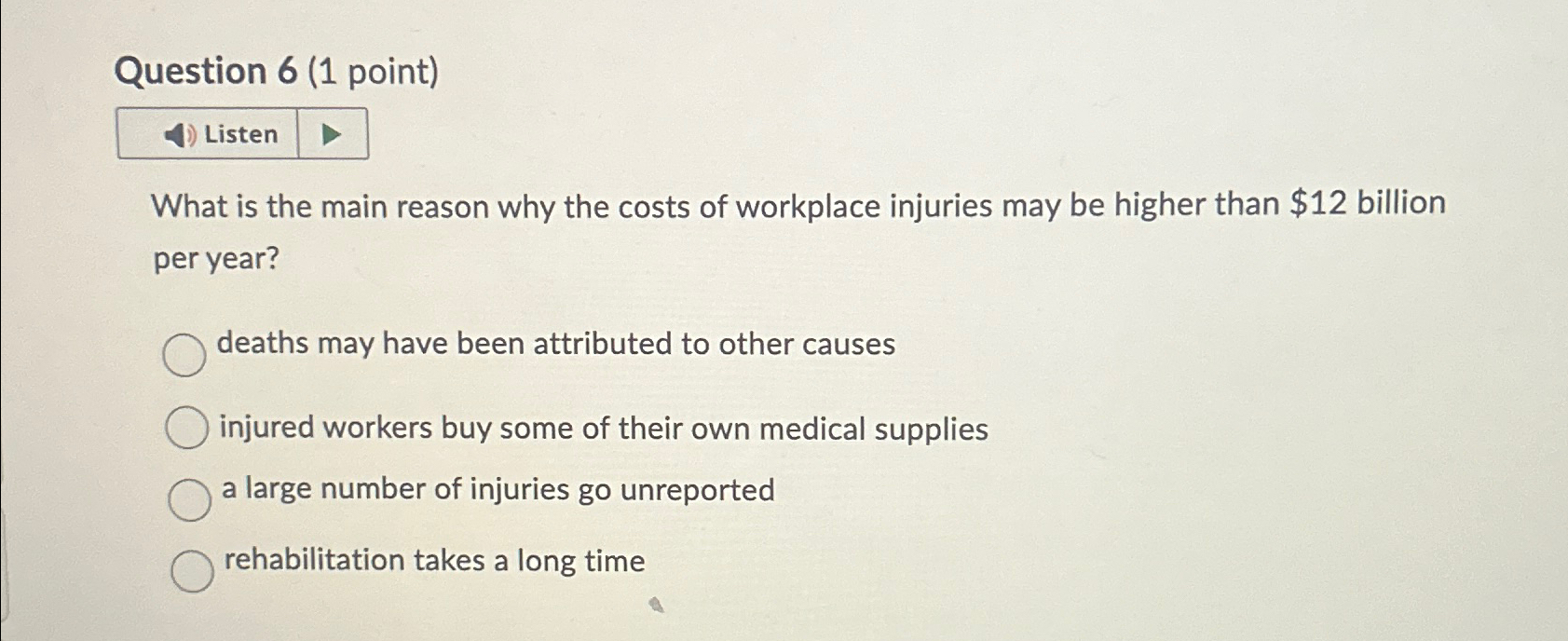 Solved Question 6 (1 ﻿point)What is the main reason why the | Chegg.com