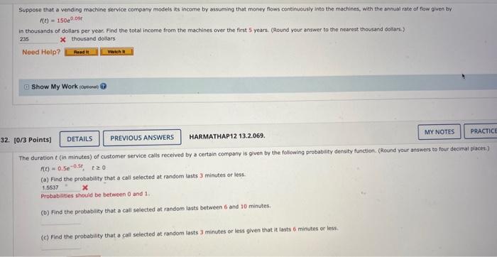 Solved Suppose that a vending machine service company nodels | Chegg.com