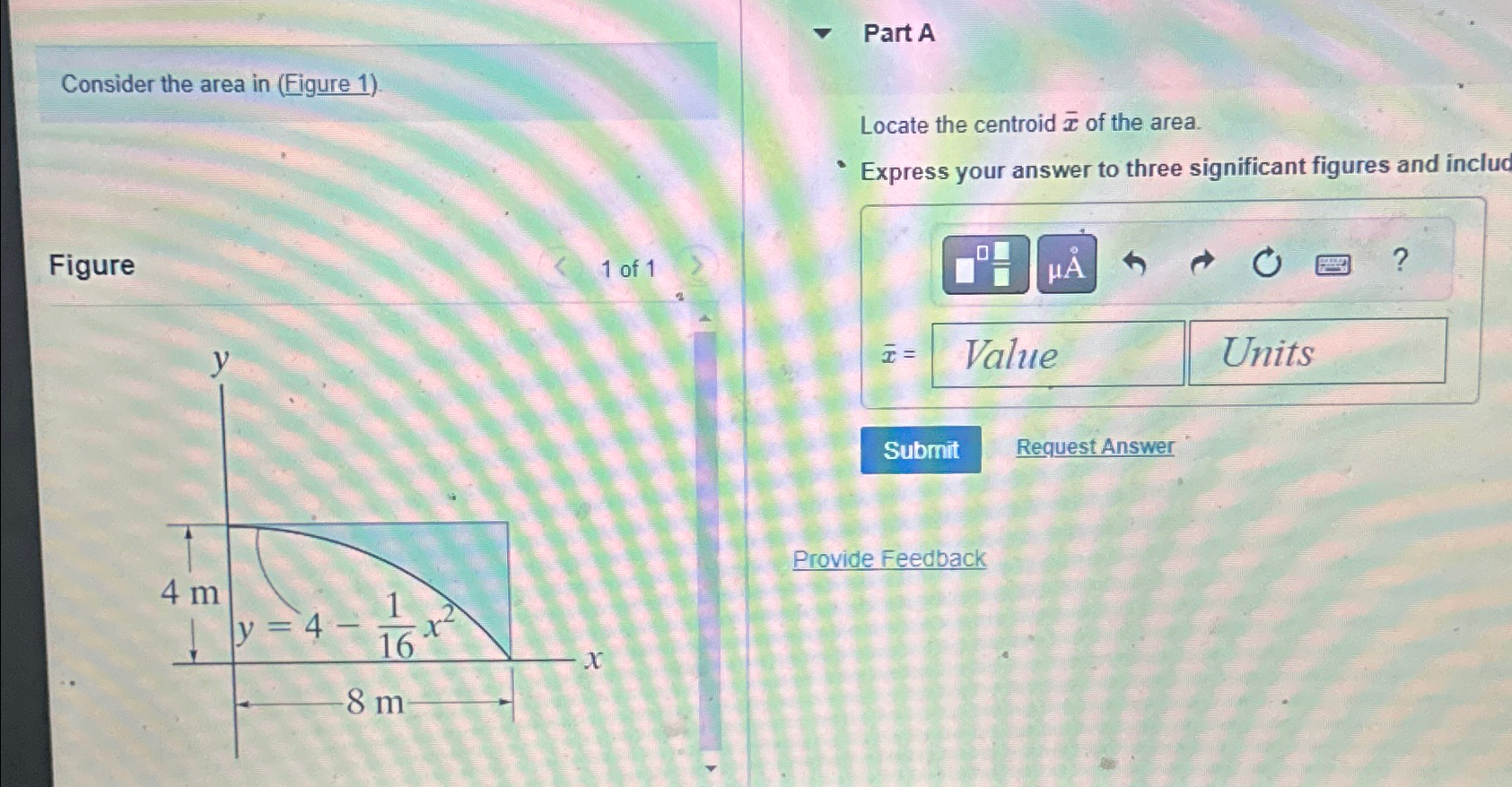 Solved Part AConsider the area in (Figure 1)Figure1 ﻿of | Chegg.com