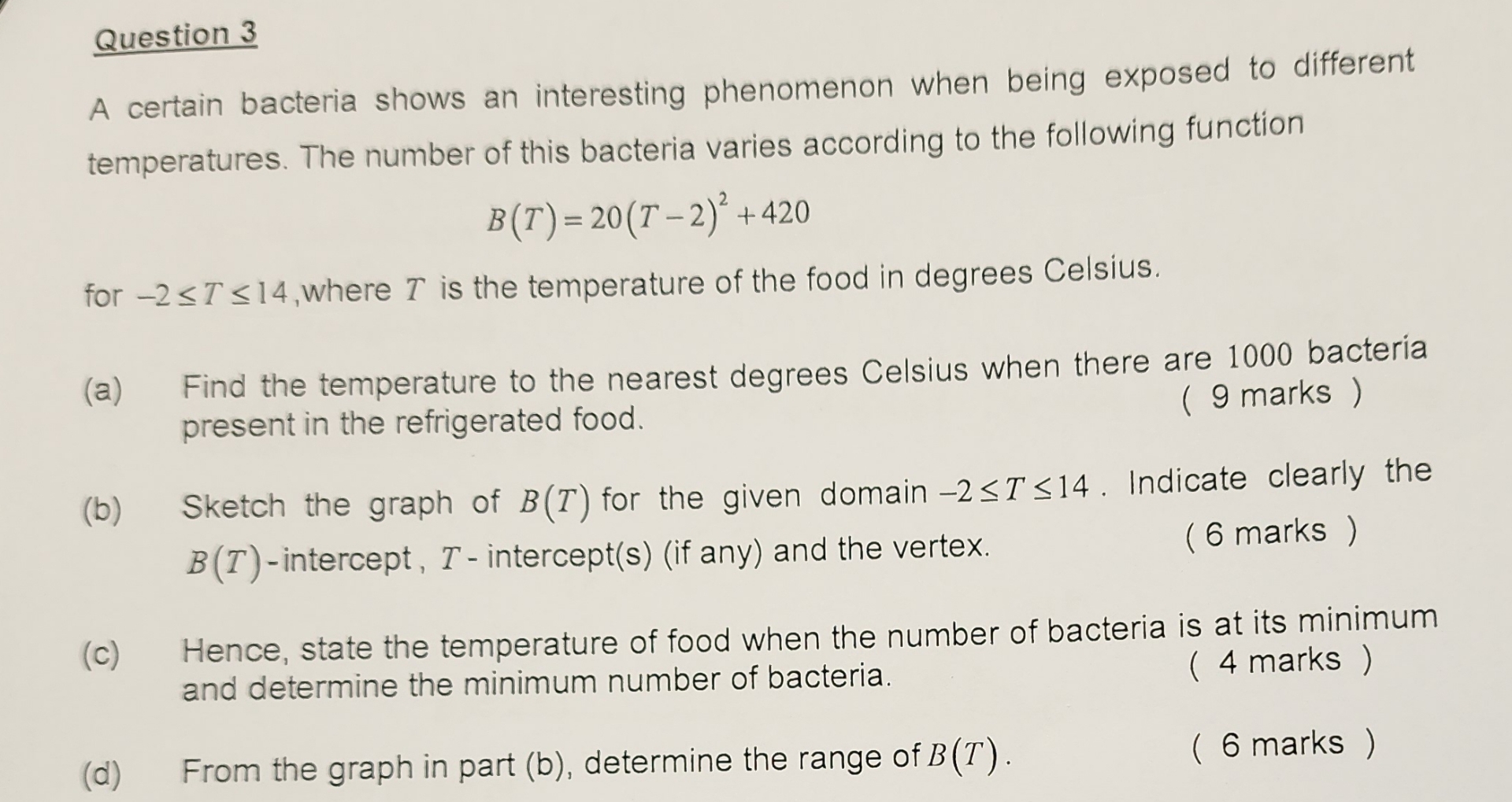 Solved Question 3A certain bacteria shows an interesting | Chegg.com