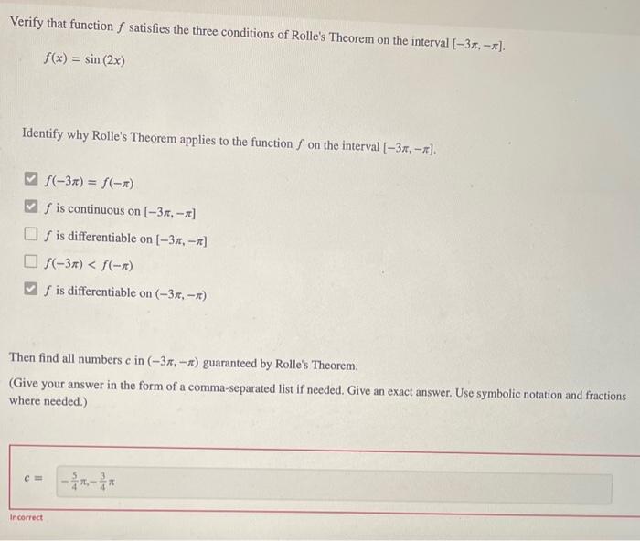 Solved Verify that function f satisfies the three conditions | Chegg.com