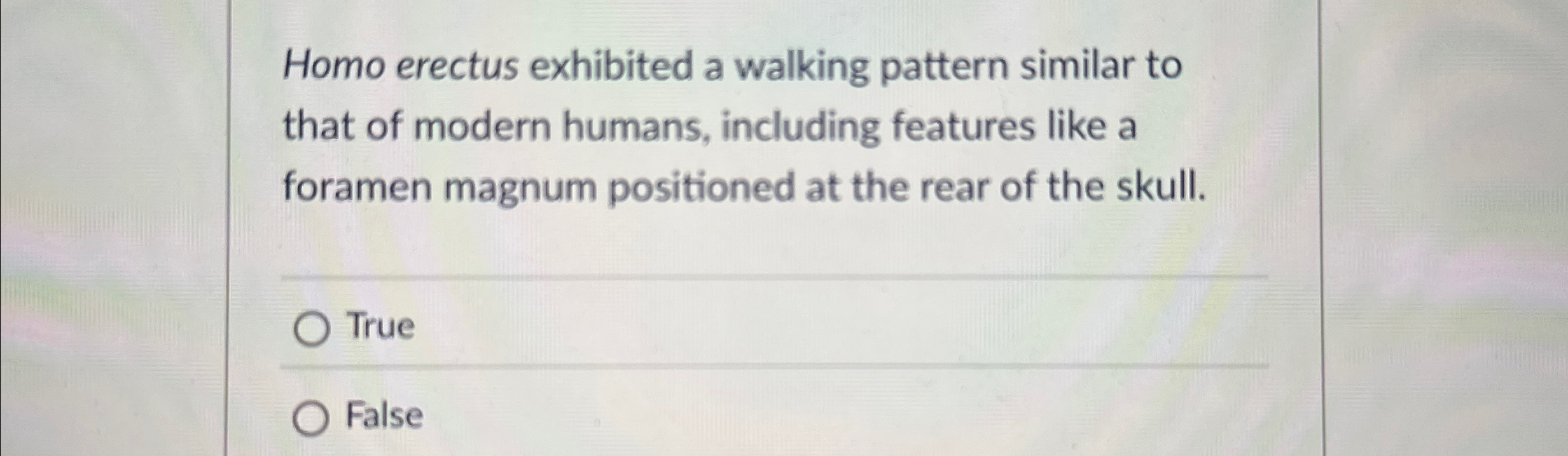 Solved Homo erectus exhibited a walking pattern similar to | Chegg.com