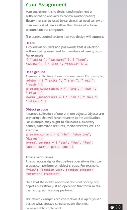 Your Assignment Your assignment is to design and | Chegg.com