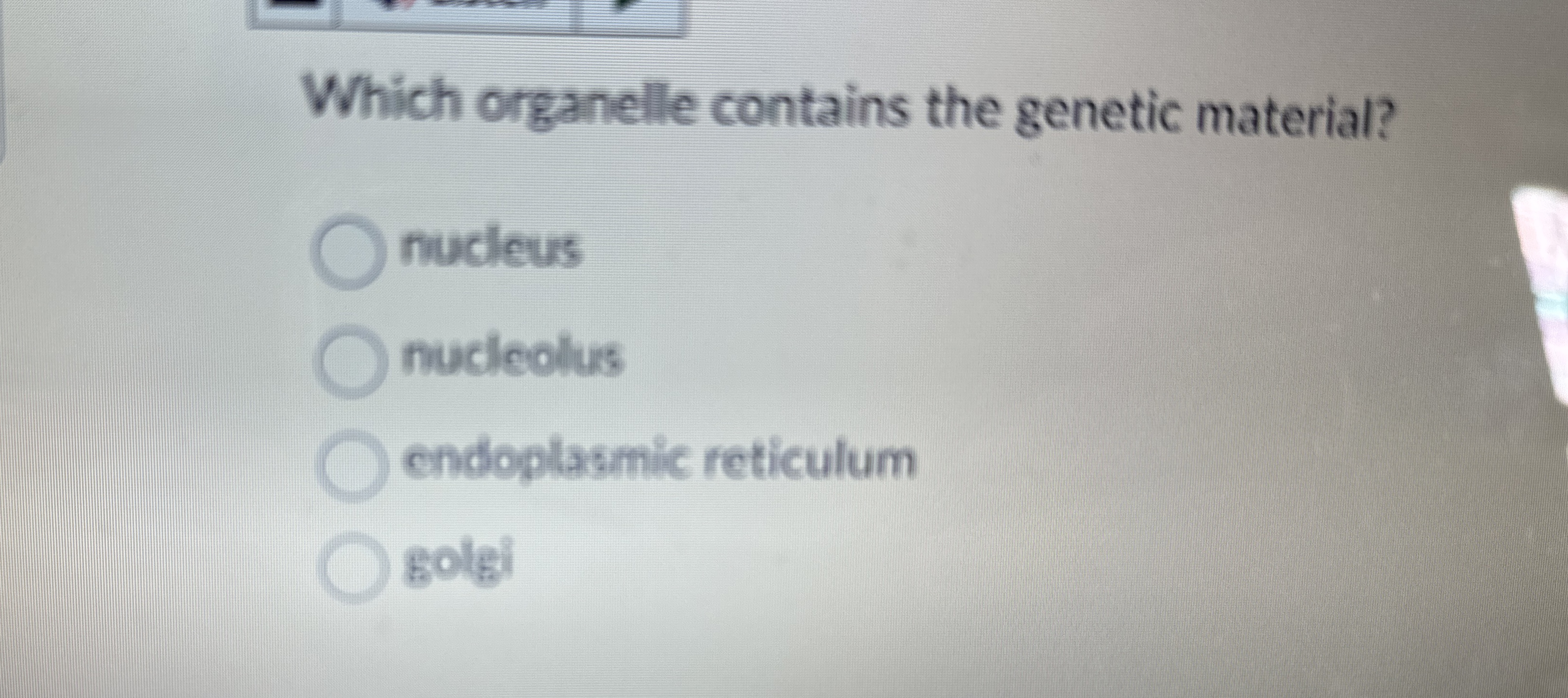 Solved Which organelle contains the genetic | Chegg.com
