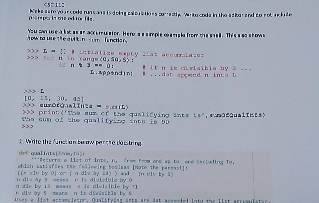 Solved 1. Write the function below per the docstring. def | Chegg.com
