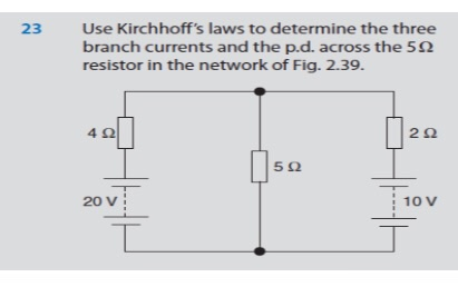 Solved Q For the circuit shown in Fig 2.21, use Kirchhoff's | Chegg.com