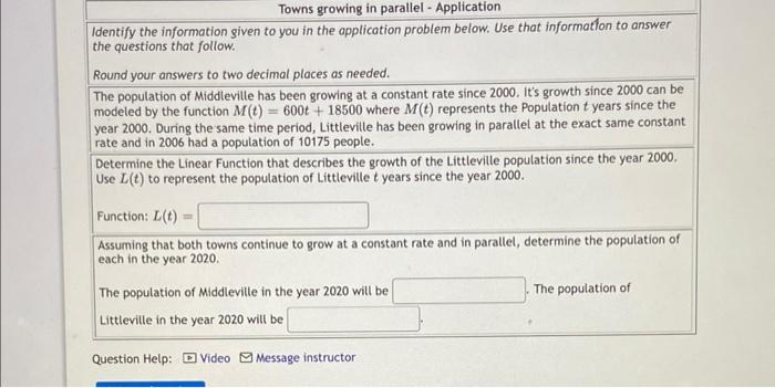 Solved Identify The Information Given To You In The 