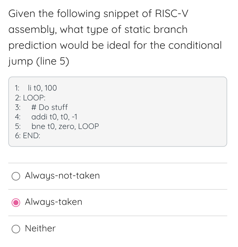 Solved Given the following snippet of RISC-Vassembly, what | Chegg.com