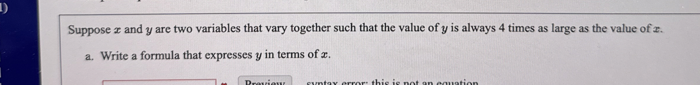Solved Suppose x ﻿and y ﻿are two variables that vary | Chegg.com