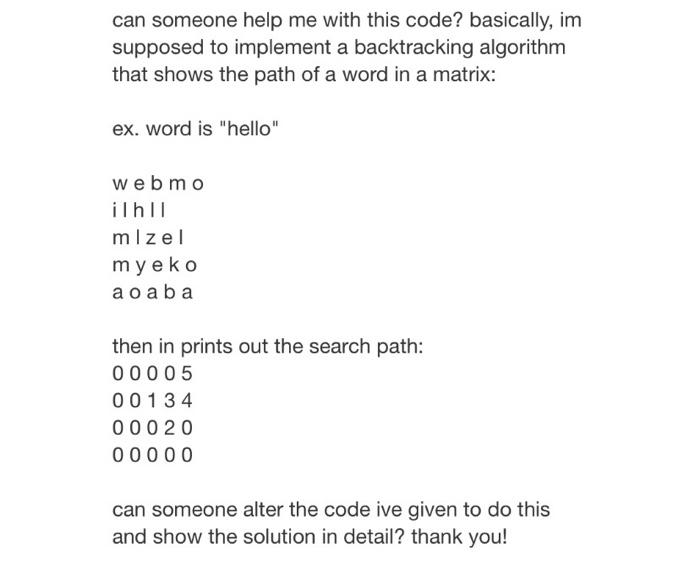 Solved can someone help me with this code? basically, im | Chegg.com