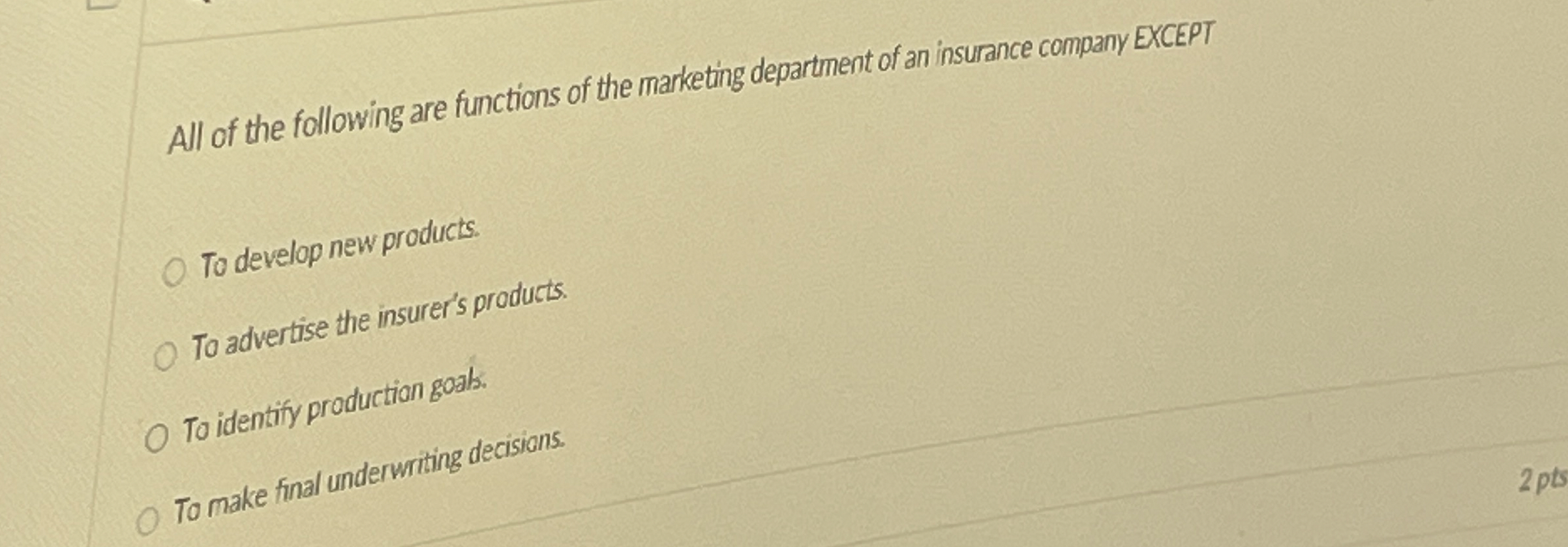 Solved All of the following are functions of the marketing | Chegg.com